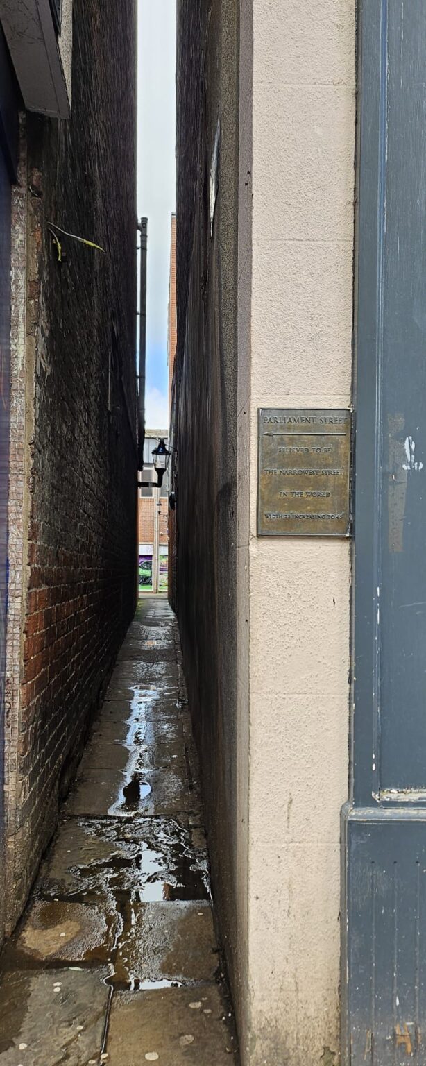 Britain's Narrowest Street - Parliament Street, Exeter