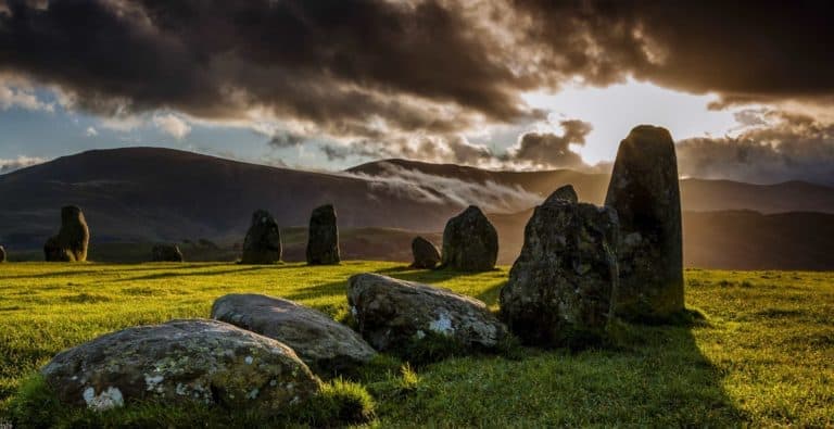 Ancient standing stones in Britain