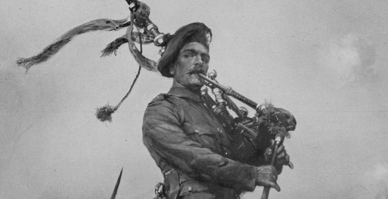 Scottish Piper War Heroes - Historic UK